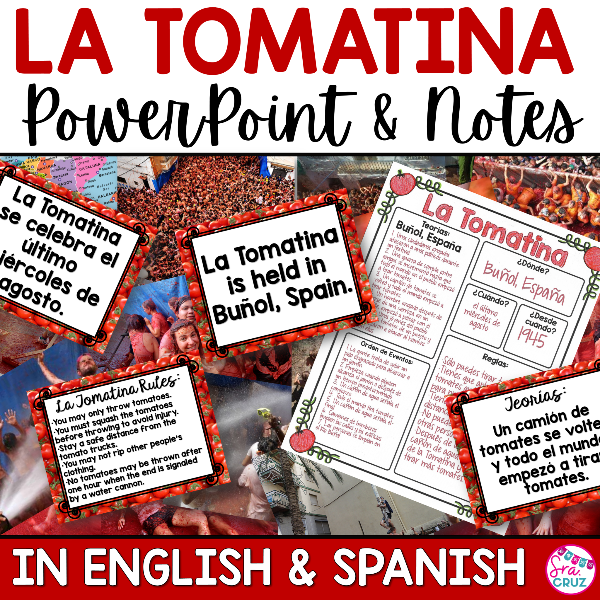Teaching about La Tomatina in Spanish Class - Sra. Cruz